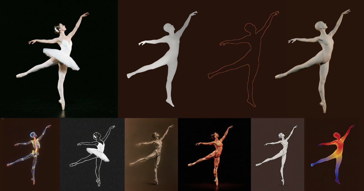 Body Sketch - Transform Photos into 3D Models & Artistic Sketches